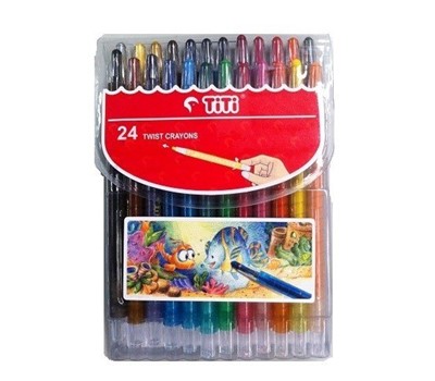 Titi Twist Crayons, 24 Colors