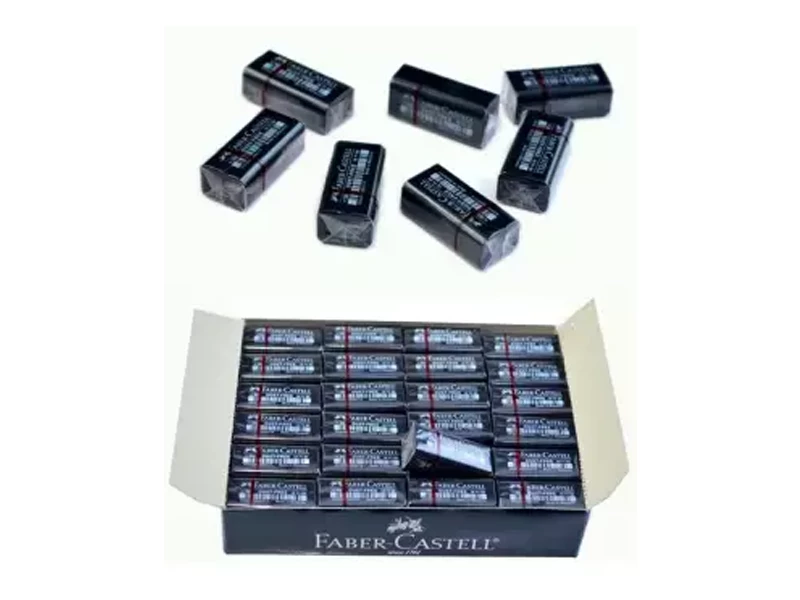 Faber-Castell Eraser, (Pack of 48), Black