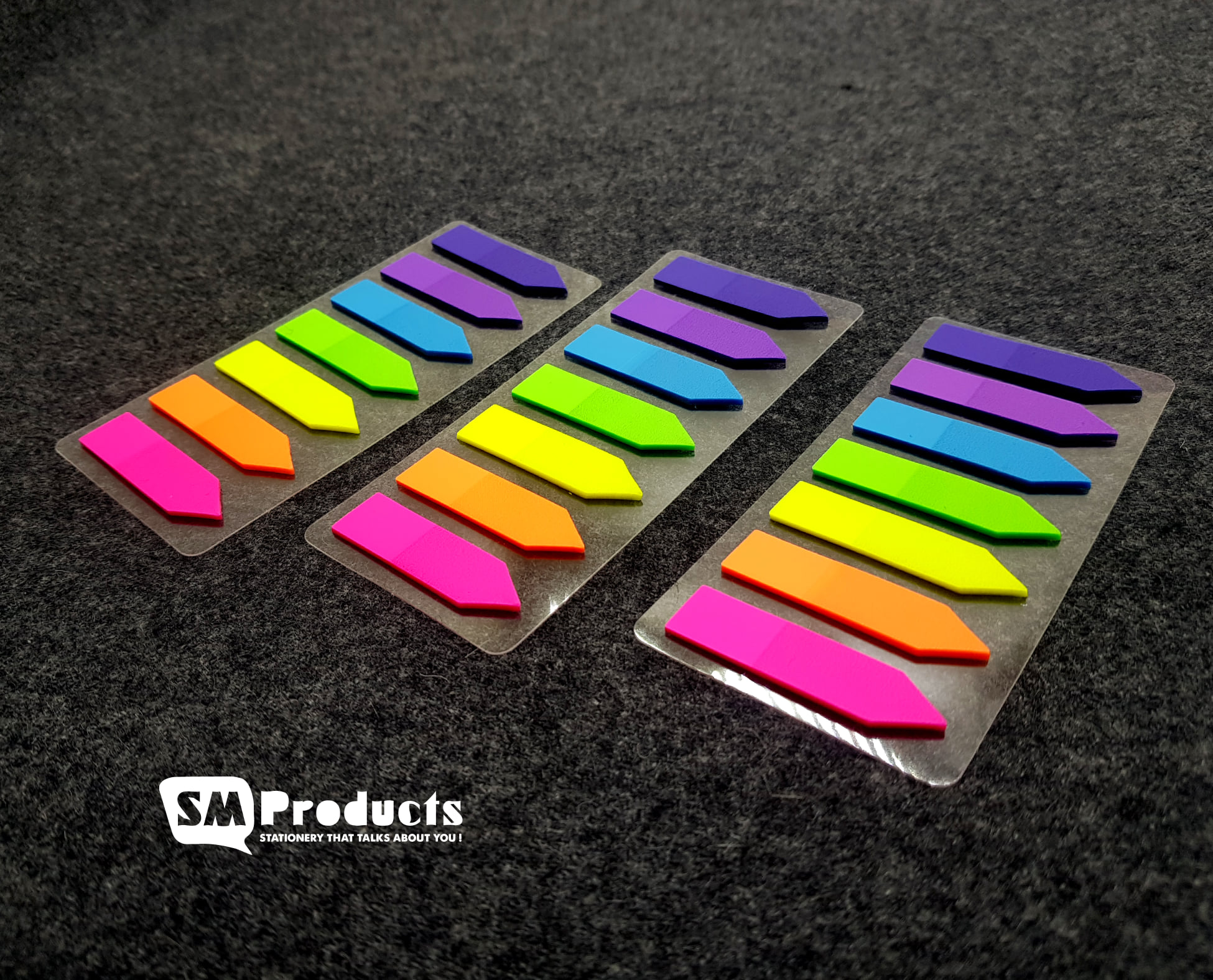 DINGLI 07 Color Plastic Sticky Notes (03 Pcs Set )