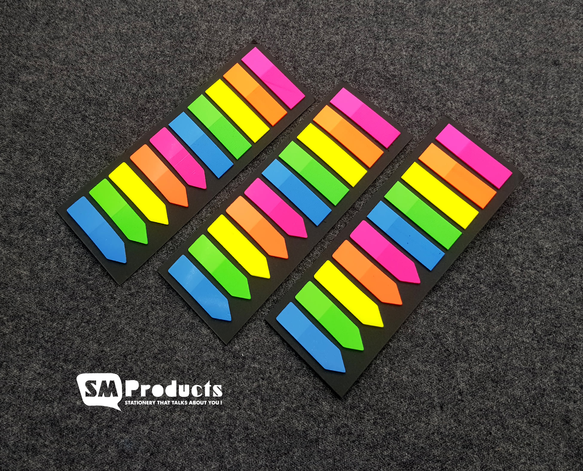 You Ping 05 Color Plastic Sticky Notes (03 Pcs Set )