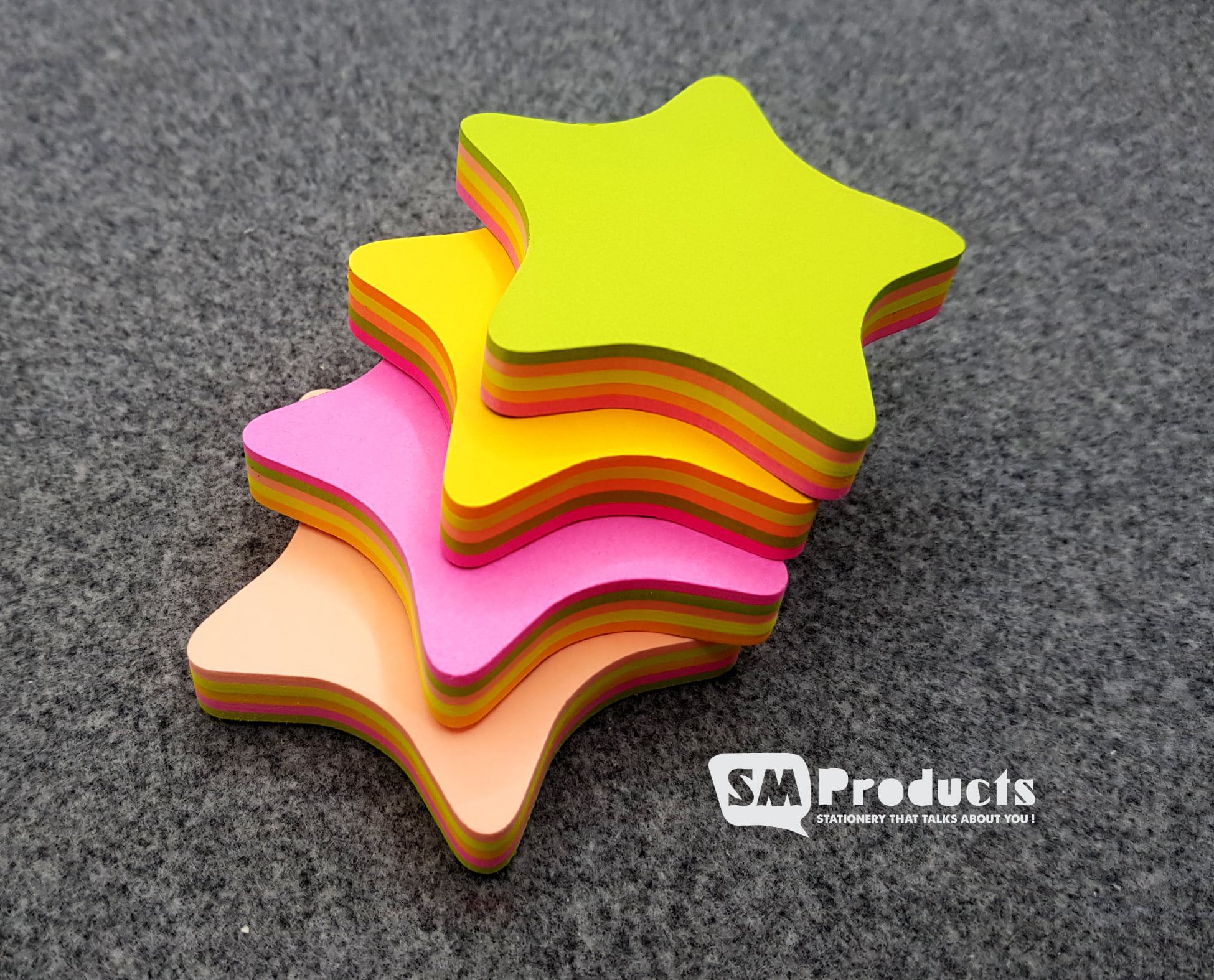 Different Shape Multi-Color 100 Sheets Sticky Notes (01 Pcs)